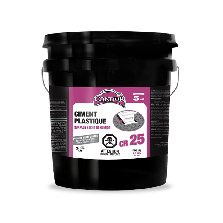 Ciment plastique surfaces sèches et humides CR-25 | Condor